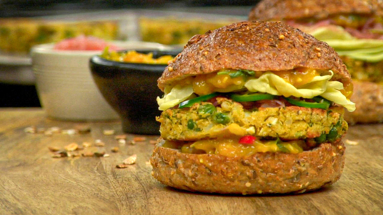 Swich | Recipes - Indian Samosa Burgers